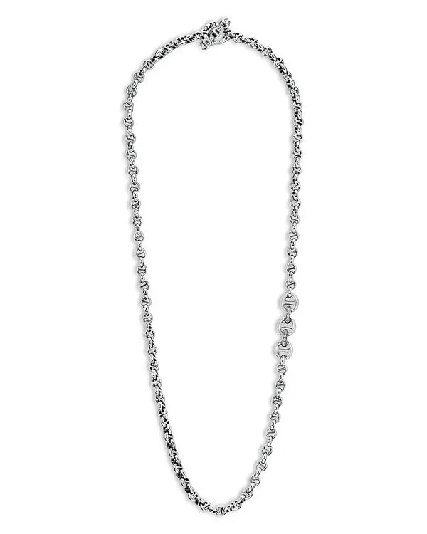 Hoorsenbuhs Sterling Diamond Link Necklace - Silver