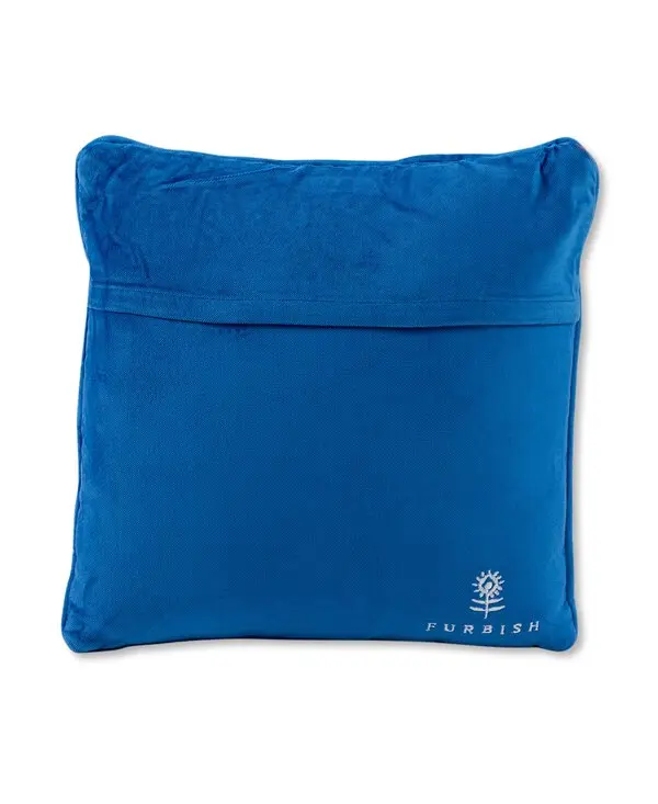 FURBISH Overthink Needlepoint Pillow, 11 X 11