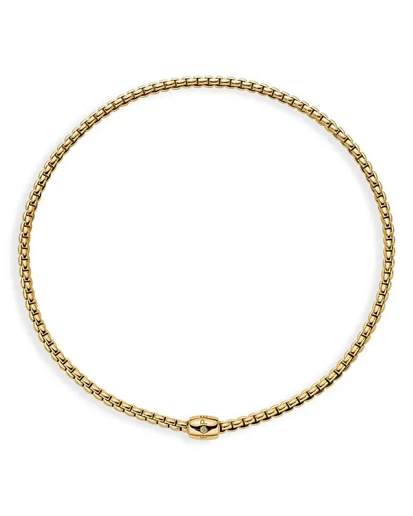 FOPE 18k Yellow Eka Diamond Necklace - Gold