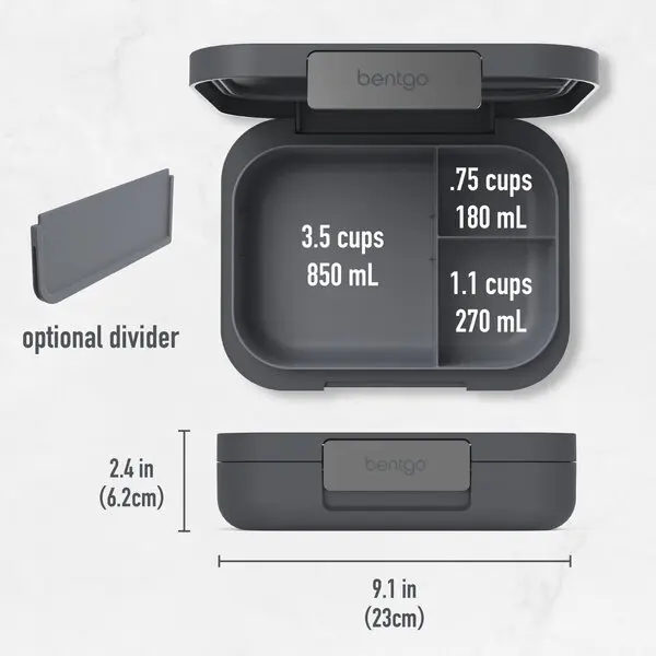 BENTGO Modern Lunch Box - Dark Grey
