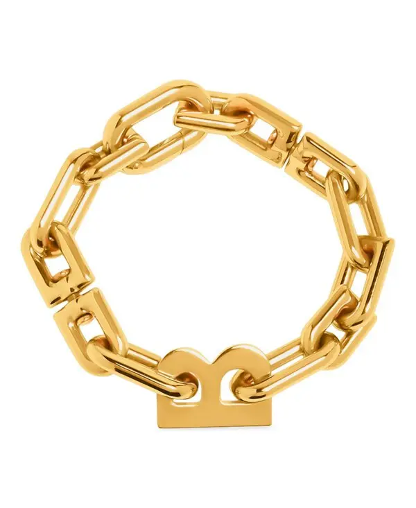 Balenciaga B Chain Thin Bracelet - Gold
