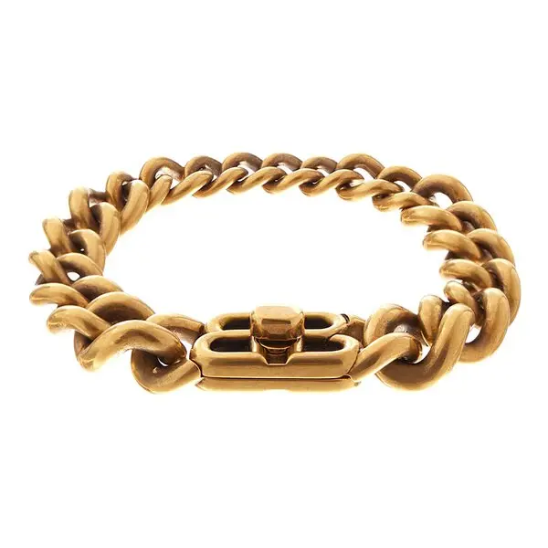 Balenciaga Monaco Chain Bracelet - Antique Gold