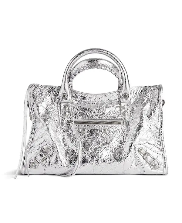 Balenciaga Le City Metallized Handbag - Silver