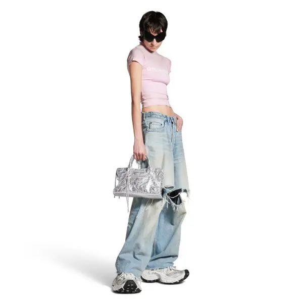 Balenciaga Le City Metallized Handbag - Silver