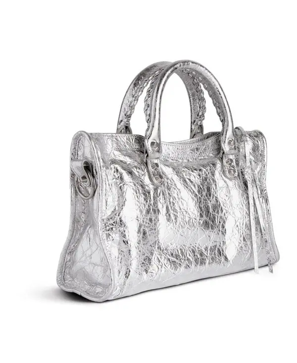 Balenciaga Le City Metallized Handbag - Silver