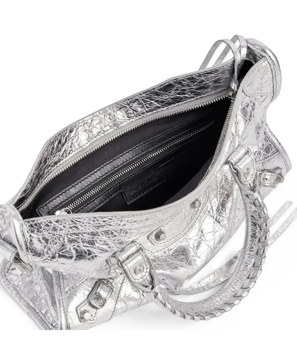Balenciaga Le City Metallized Handbag - Silver