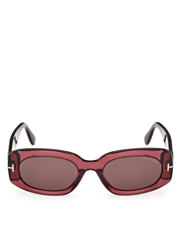 TOM FORD Oval Sunglasses - Red/brown