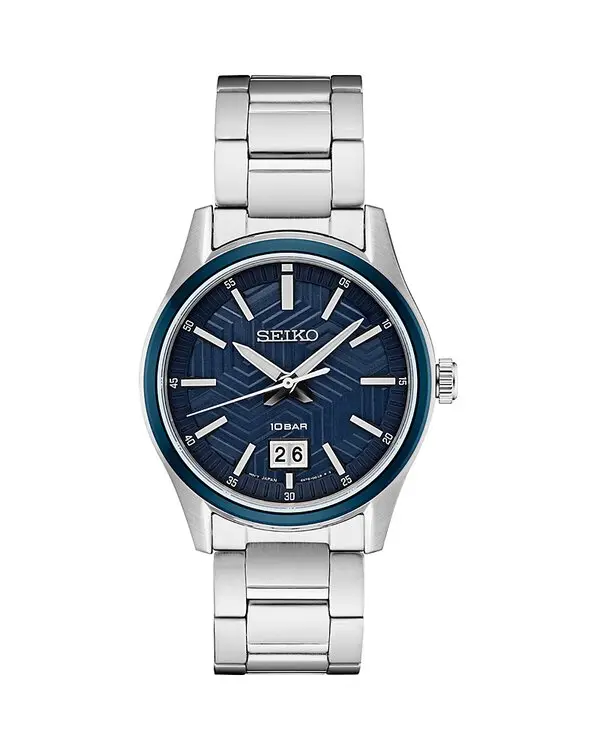 SEIKO Essentials 40mm Watch - Blue/silver