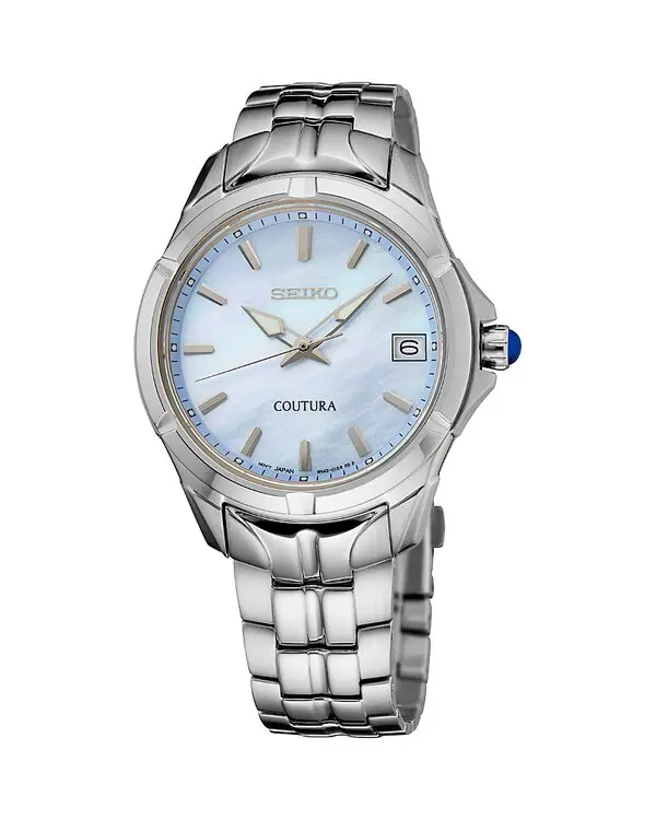 SEIKO Coutura 34mm Watch - Blue/silver