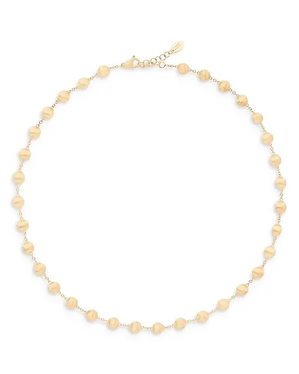 Marco Bicego 18k Yellow Africa Textured Bead Collar Necklace - Gold