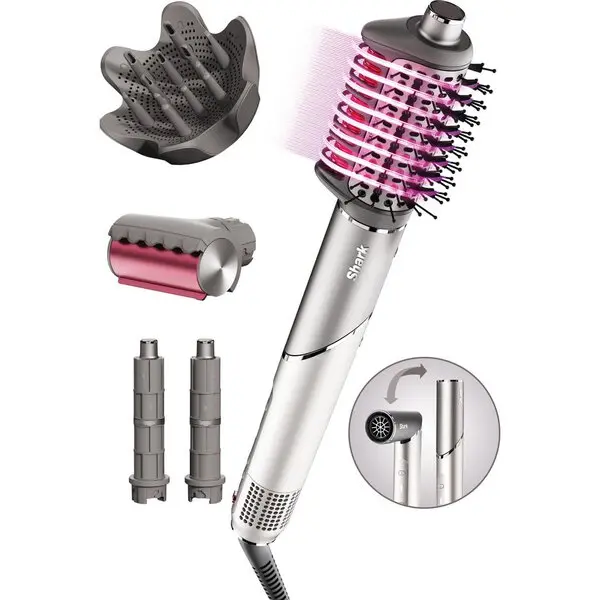 SHARK Flexfusion Air & Ceramic Styling System For Curly & Coily Hair - Metallic Mist