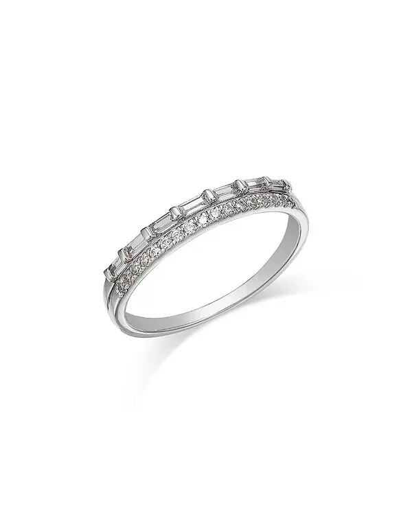 Bloomingdale'S Diamond Band Ring In 14k Gold 0.25 Tcw - White