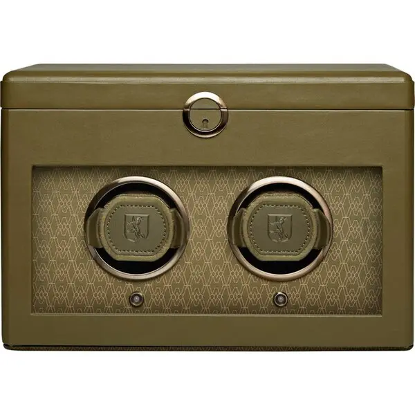 Wolf Earth Double Watch Winder - Olive