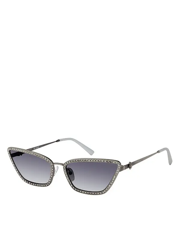 Kurt Geiger Cat Eye Sunglasses, 60mm - Silver