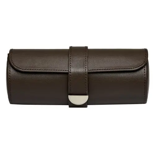 Wolf Earth Triple Watch Roll - Coffee