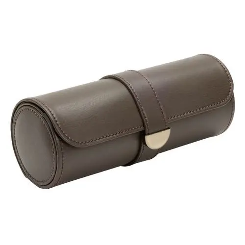 Wolf Earth Triple Watch Roll - Coffee