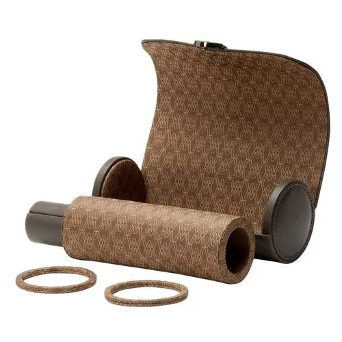 Wolf Earth Triple Watch Roll - Coffee
