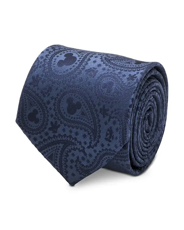 CUFFLINKS, INC. Mickey Mouse Paisley Silk Tie - Navy