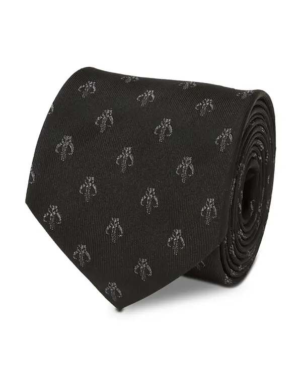 CUFFLINKS, INC. The Mandalorian Crest Silk Classic Tie - Black