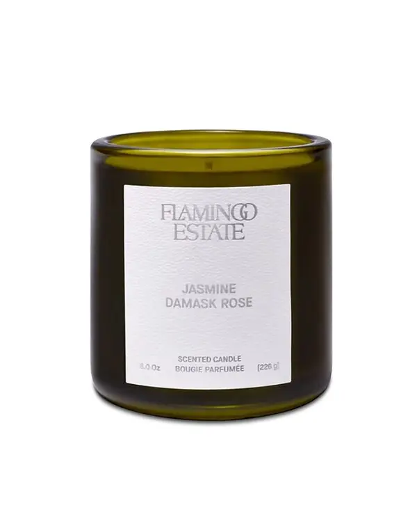 FLAMINGO ESTATE Night Blooming Jasmine And Damask Rose Candle 8 Oz - No Color