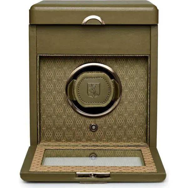 Wolf Earth Single Watch Winder - Olive
