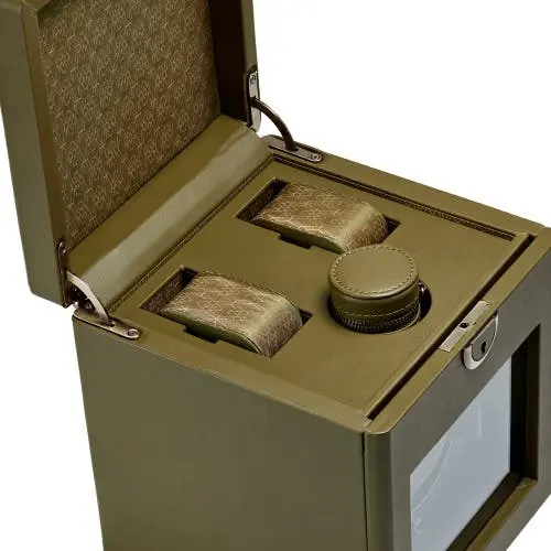 Wolf Earth Single Watch Winder - Olive