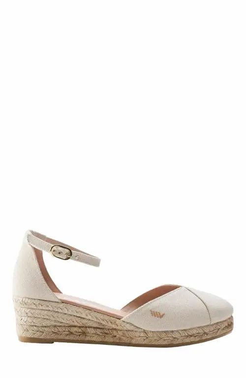 VISCATA Formiga Canvas Espadrille Wedges - Beige