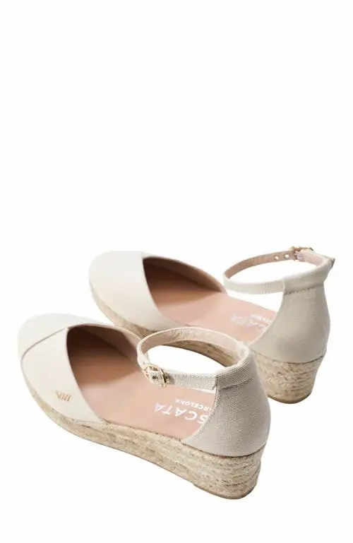 VISCATA Formiga Canvas Espadrille Wedges - Beige