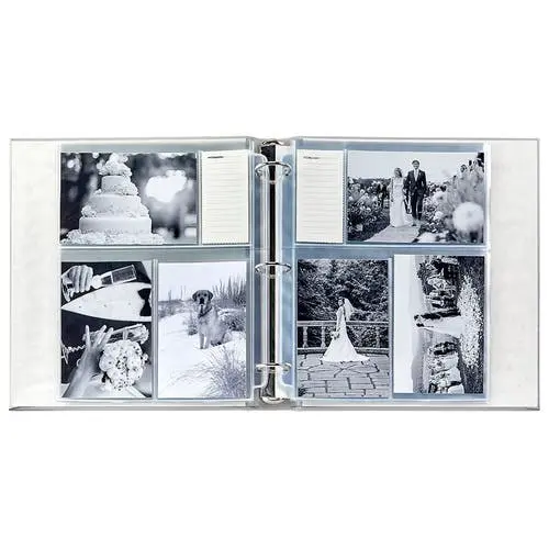 GRAPHIC IMAGE Large 3-ring Clear Pocket Album - Black