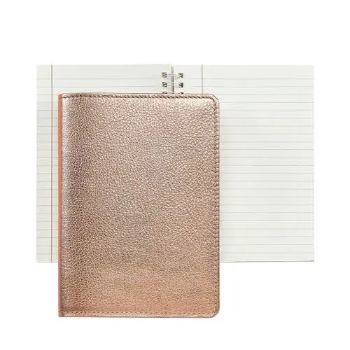 GRAPHIC IMAGE 7" Refillable Notebook - Rose Gold