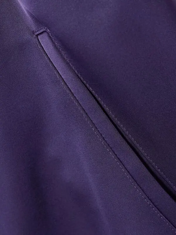 LESET Barb Satin Wide-leg Pants - Blue