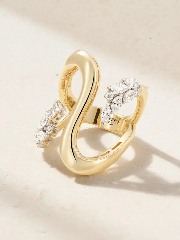 Yeprem 18-karat White And Yellow Diamond Ring - Gold