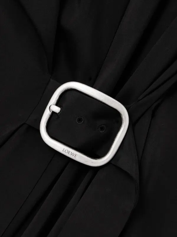 Loewe Wrap-effect Belted Midi Shirt Dress