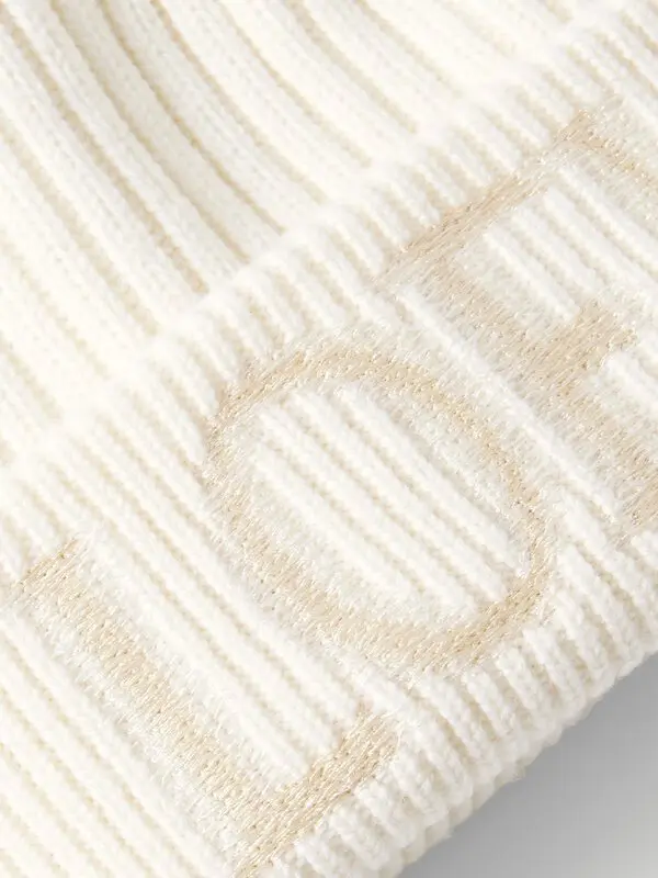 Loewe Embroidered Wool Beanie