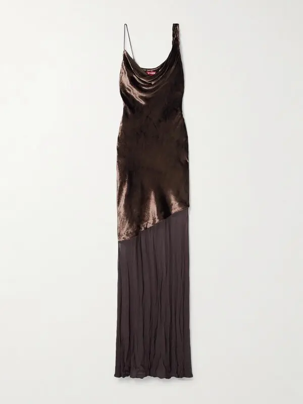 Staud Beaton Draped Gown