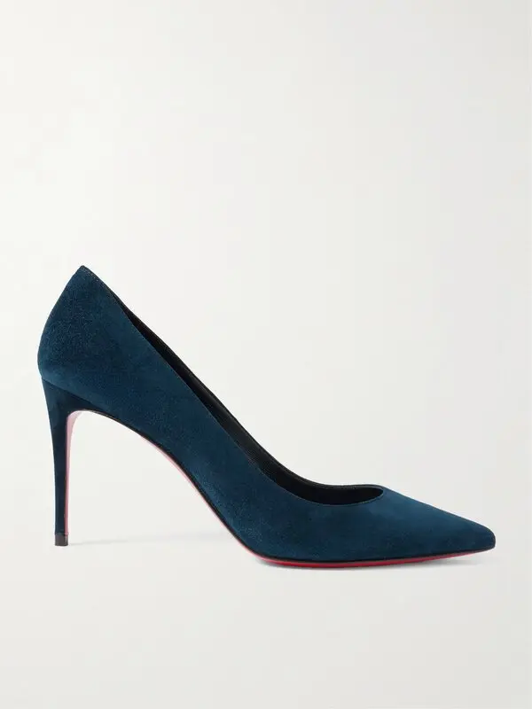 CHRISTIAN LOUBOUTIN Kate 85 Suede Point-toe Pumps
