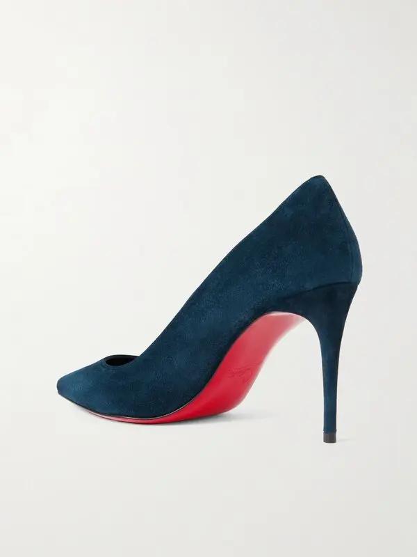 CHRISTIAN LOUBOUTIN Kate 85 Suede Point-toe Pumps