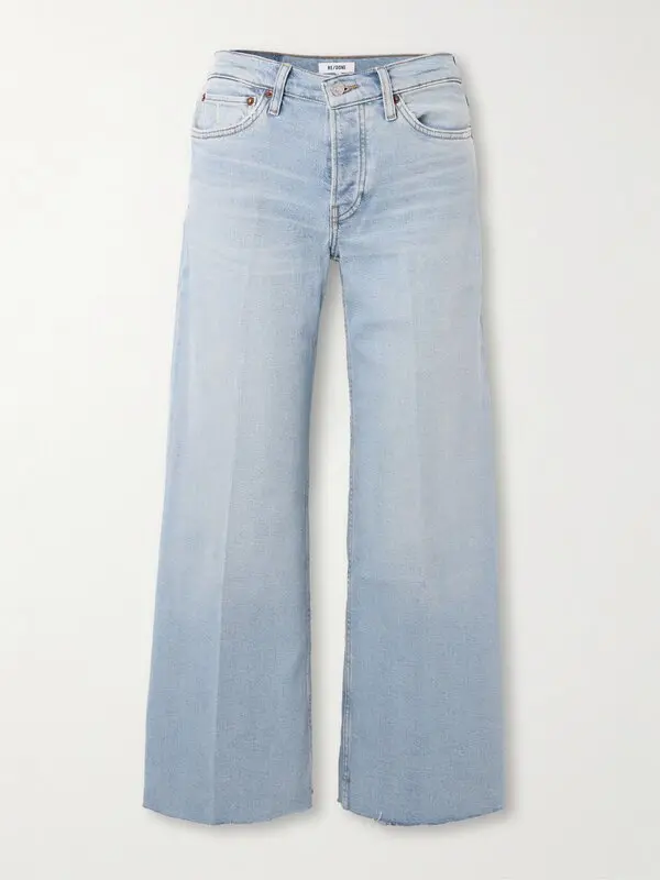 RE/DONE Mid-rise Wide-leg Jeans