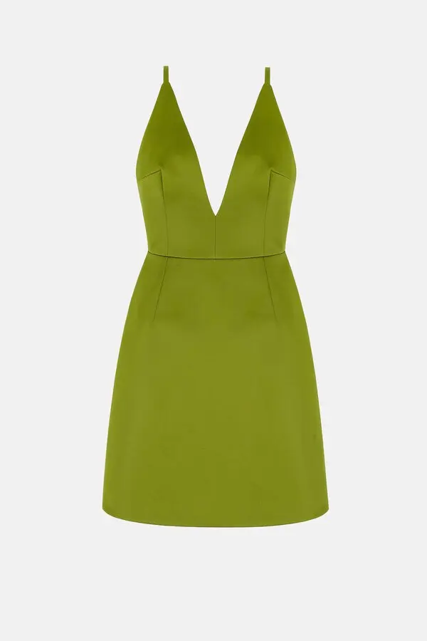 EMILIA WICKSTEAD Vero Mini Dress - Olive