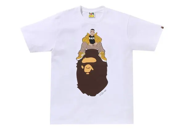 A BATHING APE Gallery X Santa Inoue Tee Shirt - White