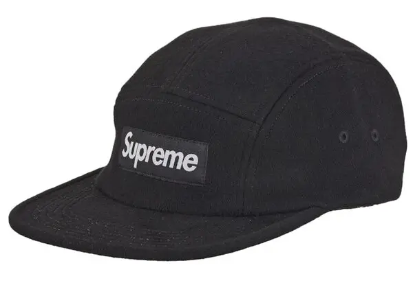 Supreme Wool Camp Cap - Black