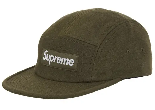 Supreme Wool Camp Cap - Dark Olive