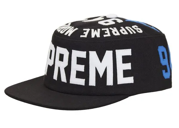 Supreme Alpha Omega Pillbox Cap - Black