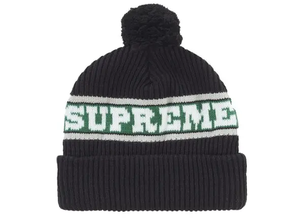 Supreme Big Stripe Beanie - Black