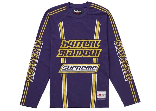 Supreme Hysteric Glamour Mesh Long Sleeve Top - Purple