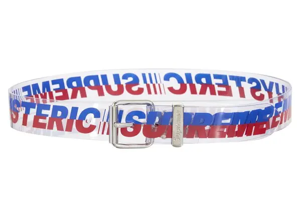 Supreme Hysteric Glamour Vinyl Belt - Clear