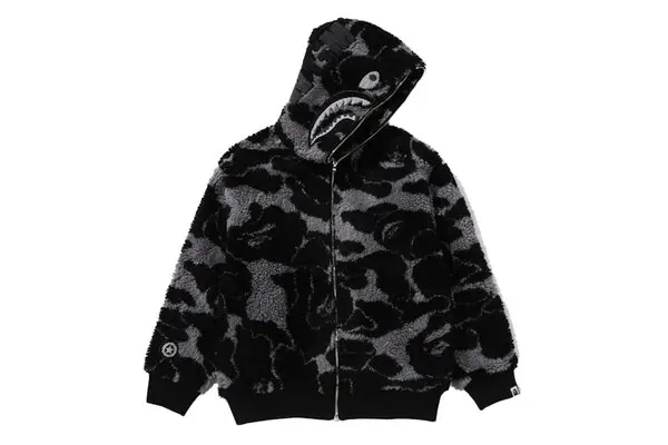 A BATHING APE Abc Camo Boa Shark Relaxed Fit Hoodie