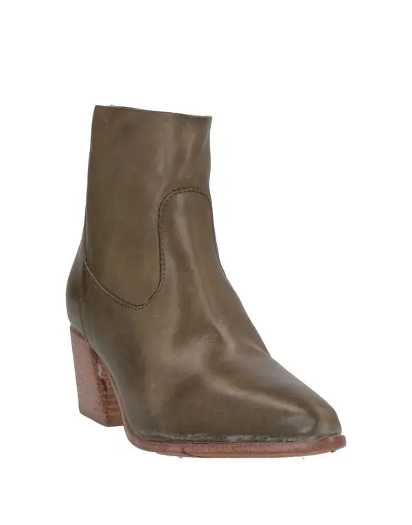 Moma Leather Military Ankle Boots