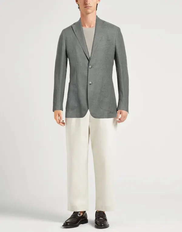 TOMBOLINI Blazer Size Linen - Grey