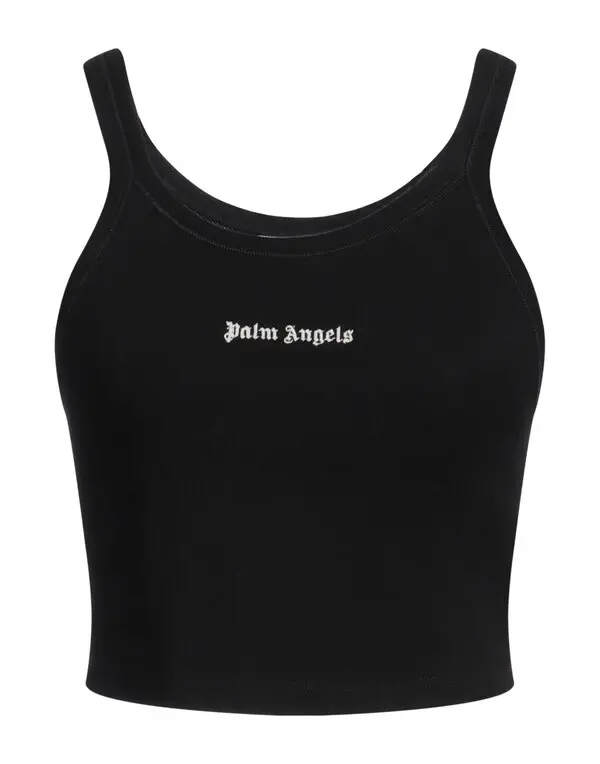 Palm Angels Cotton Tank Top - Black